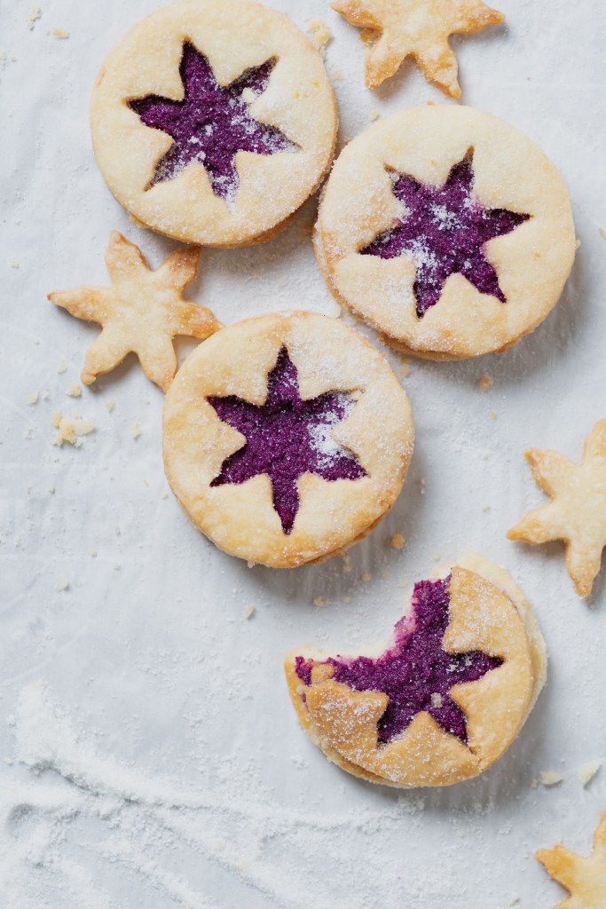 Lemon and Chilli Jamun Linzer Cookies (eggless) – Bakesalotlady™